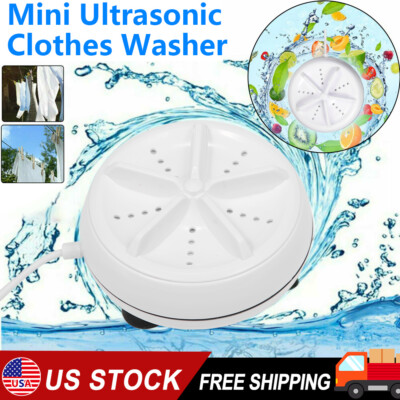 Automatic Mini Ultrasonic Washing Machine Clothes Washer for Home ...