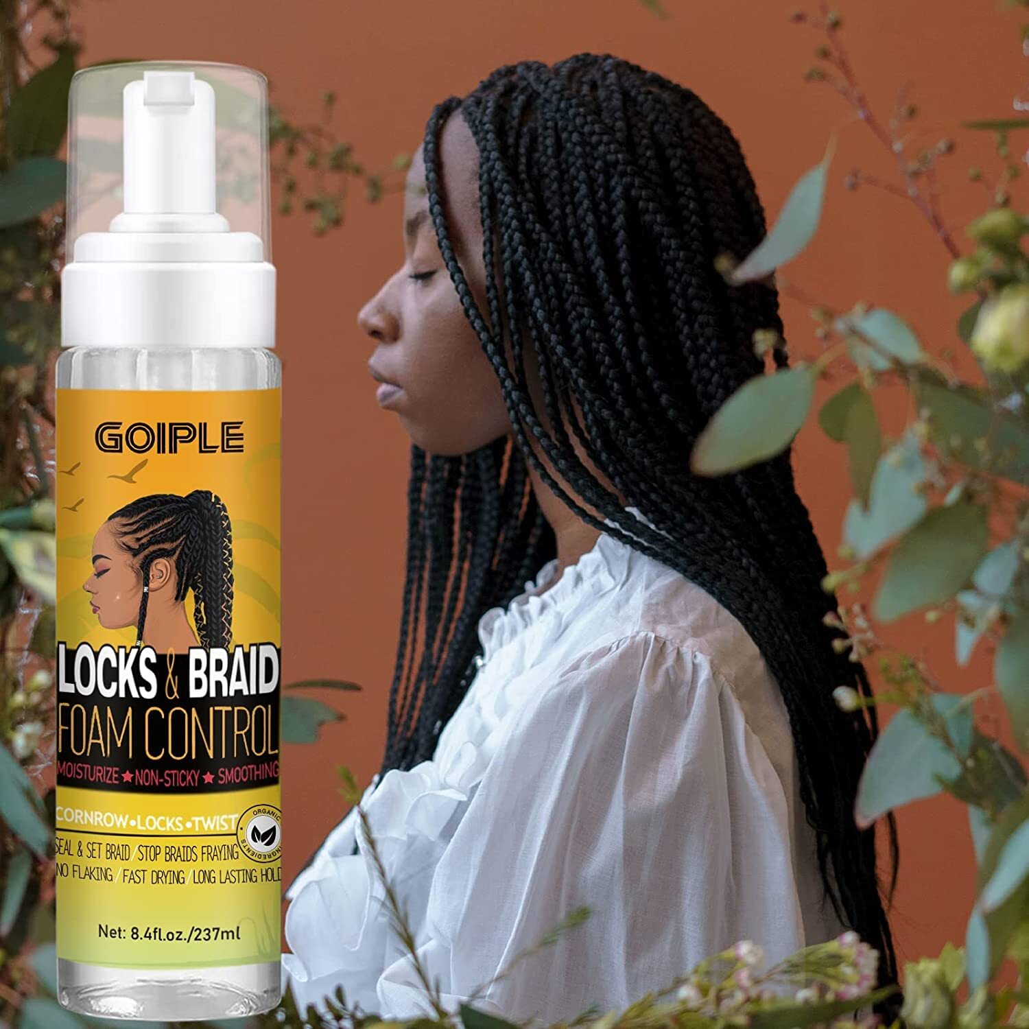Braid Foam Control Mousse Braiding Mousse for Braids Twist Locs No ...