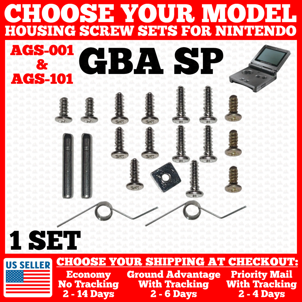 Screw Set for Nintendo Console Housing Game Boy/Color/Advance/GBA/SP/GB ...