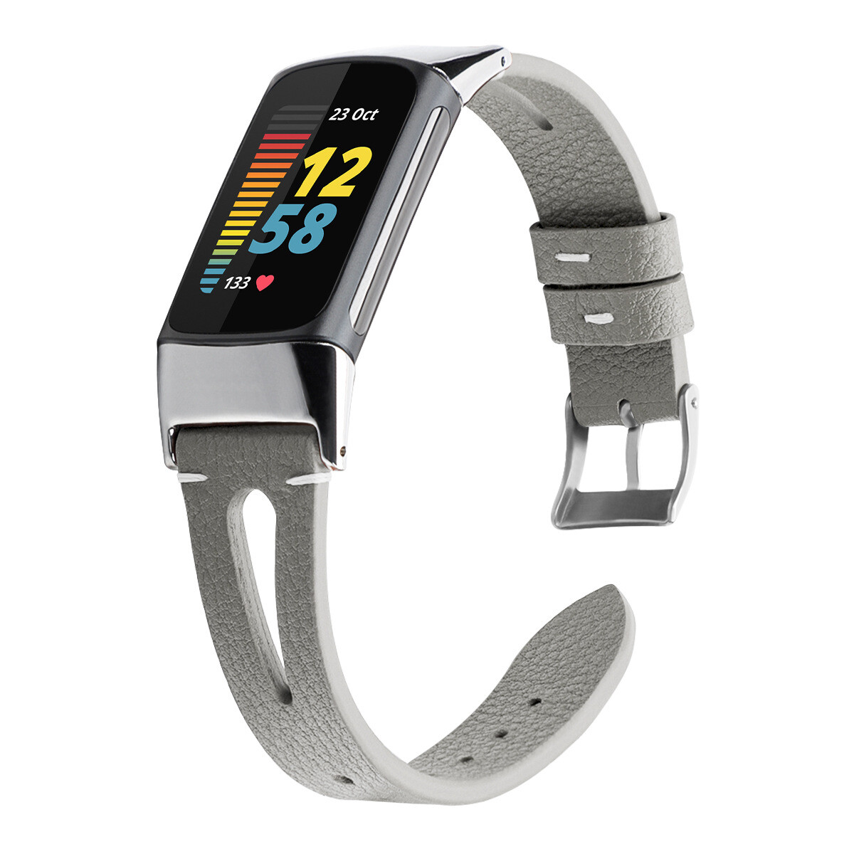 Replacement Leather Buckle Wristband Strap Watch Band for Fitbit Charge ...
