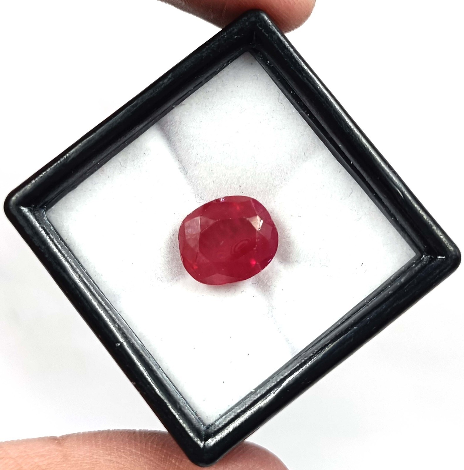 Natural Red Ruby 11.90Ct Top Quality Treated Oval Cut EGL Certified ...