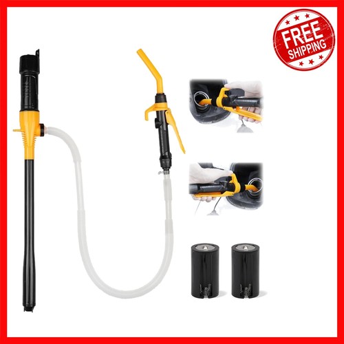 Lightweight Battery-Powered Siphon Pump with Adjustable Flow Control, 2 ...