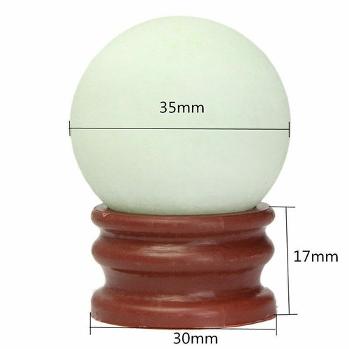 Glow In The Dark Luminous Quartz Stone Sphere Ball Green Crystal 35Mm ...