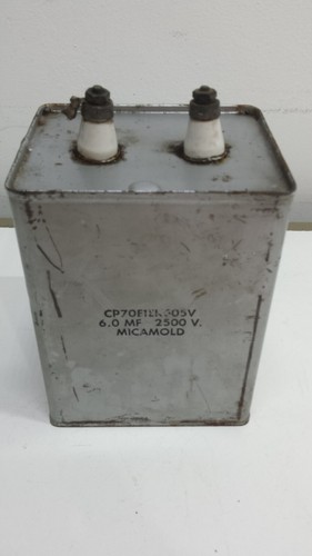 2500vDC 6 uf 6 MFD Micamold Hermetically Sealed Oil Filled Capacitor | eBay