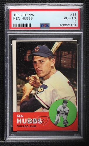 1963 Topps Ken Hubbs #15 PSA 4 | eBay