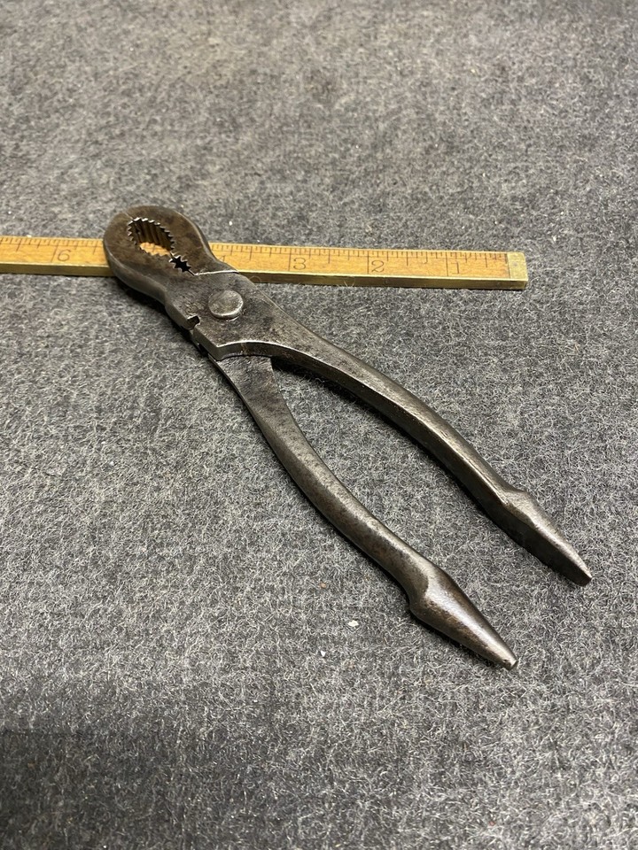 Rare Antique 7” Multi Function Solid Joint Demolition Pliers Unbranded ...