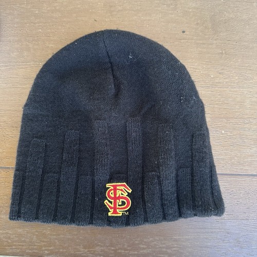 VINTAGE Starter Florida State Seminoles Cap Hat Womens Beanie Black Red ...