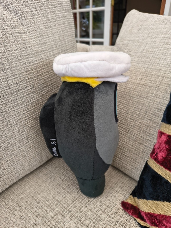 Genuine Among Us Medium Plush Toy - Black/ Grey | eBay UK