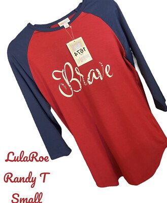 NWT LulaRoe Randy T- “Brave” Americana Red, White & Blue- Small | eBay