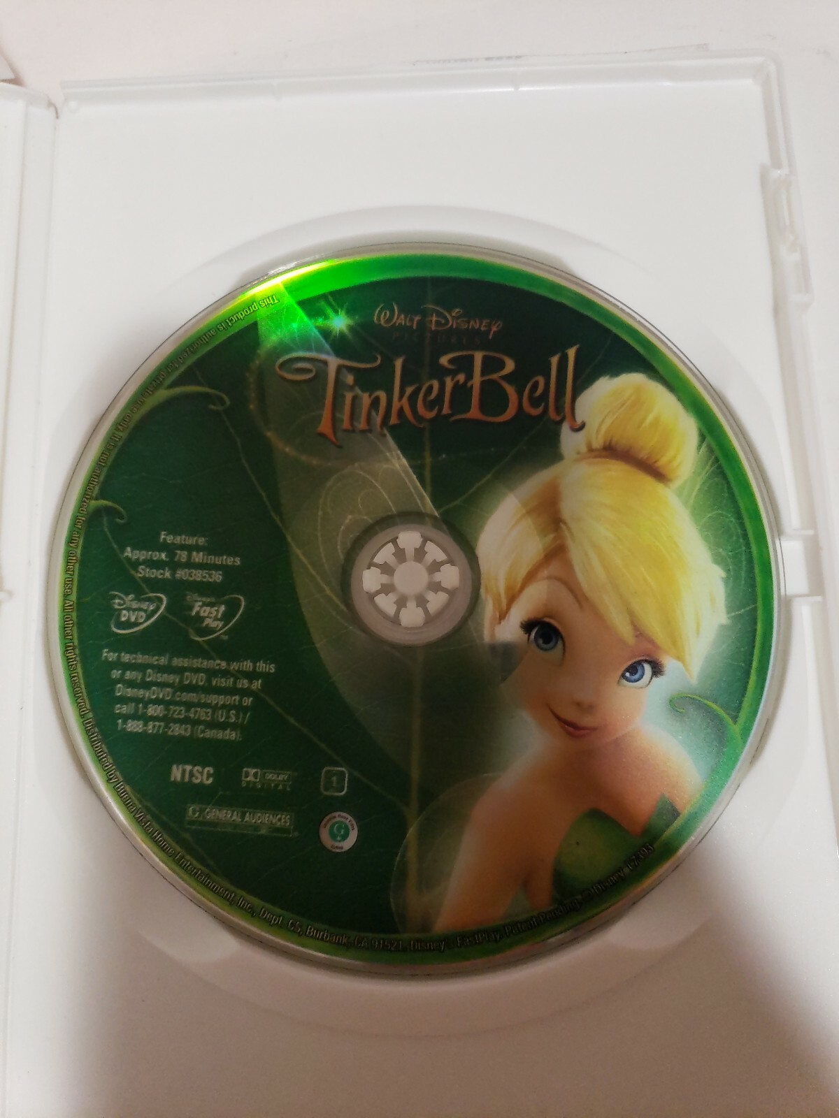 🔥🔥🔥 Tinker Bell DISNEY (DVD, 2008)EXCELLENT CONDITION SHIPS TODAY ...