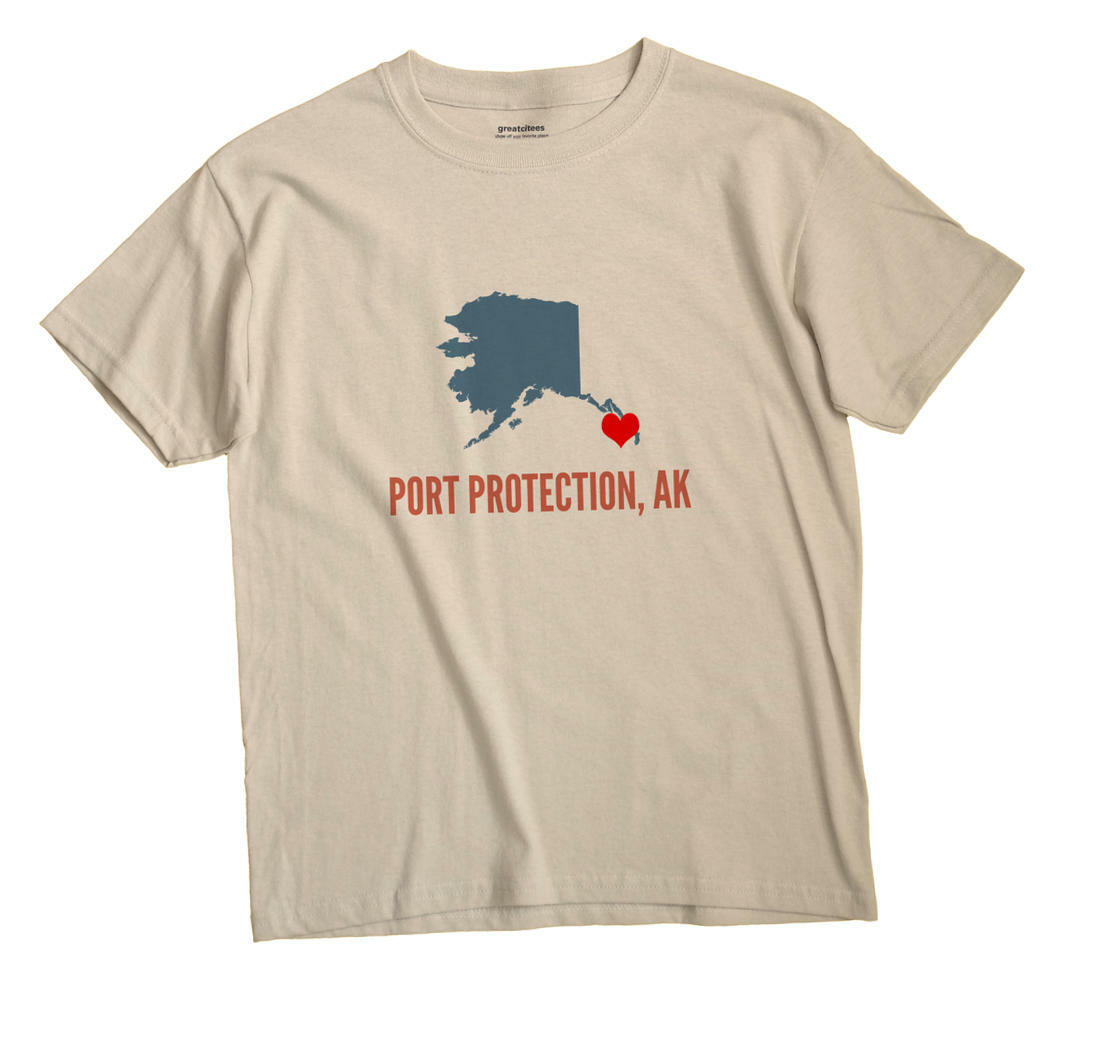 Port Protection Alaska AK T-Shirt HEART | eBay