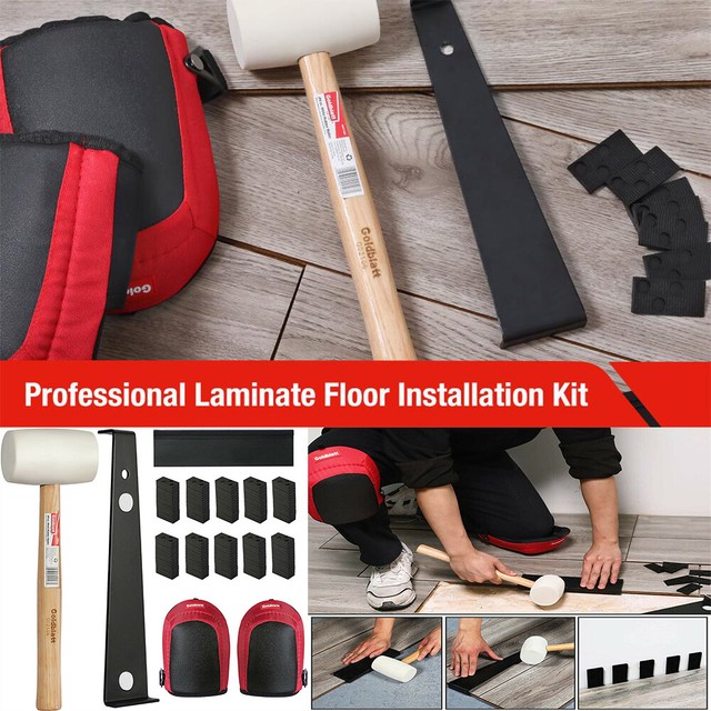 Goldblatt Laminate Wood Flooring Installation Kit Fitting Tool With 100 ...