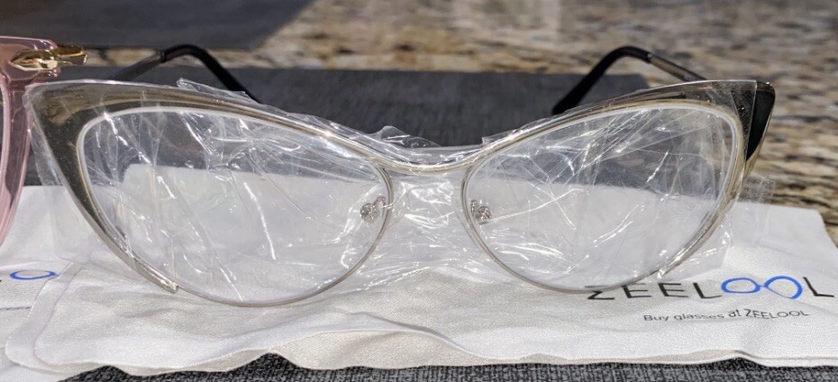 zeelool glasses 9 Pairs 4 Clear W Small Rhinestone - 3 Crome And 2 Pink ...