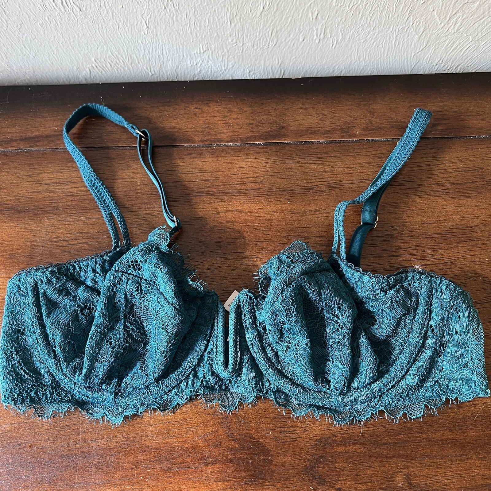 Auden Bra Balconette Coverage Unlined Bra Lace Underw… - Gem