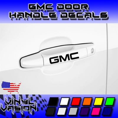 4x Door Handle Decal Sticker for GMC Acadia Sierra Yukon SUV 1500 2500 ...