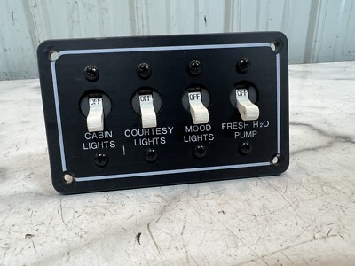 98 Crownline 266 CCR Boat dash panel light switch switches water pump ...
