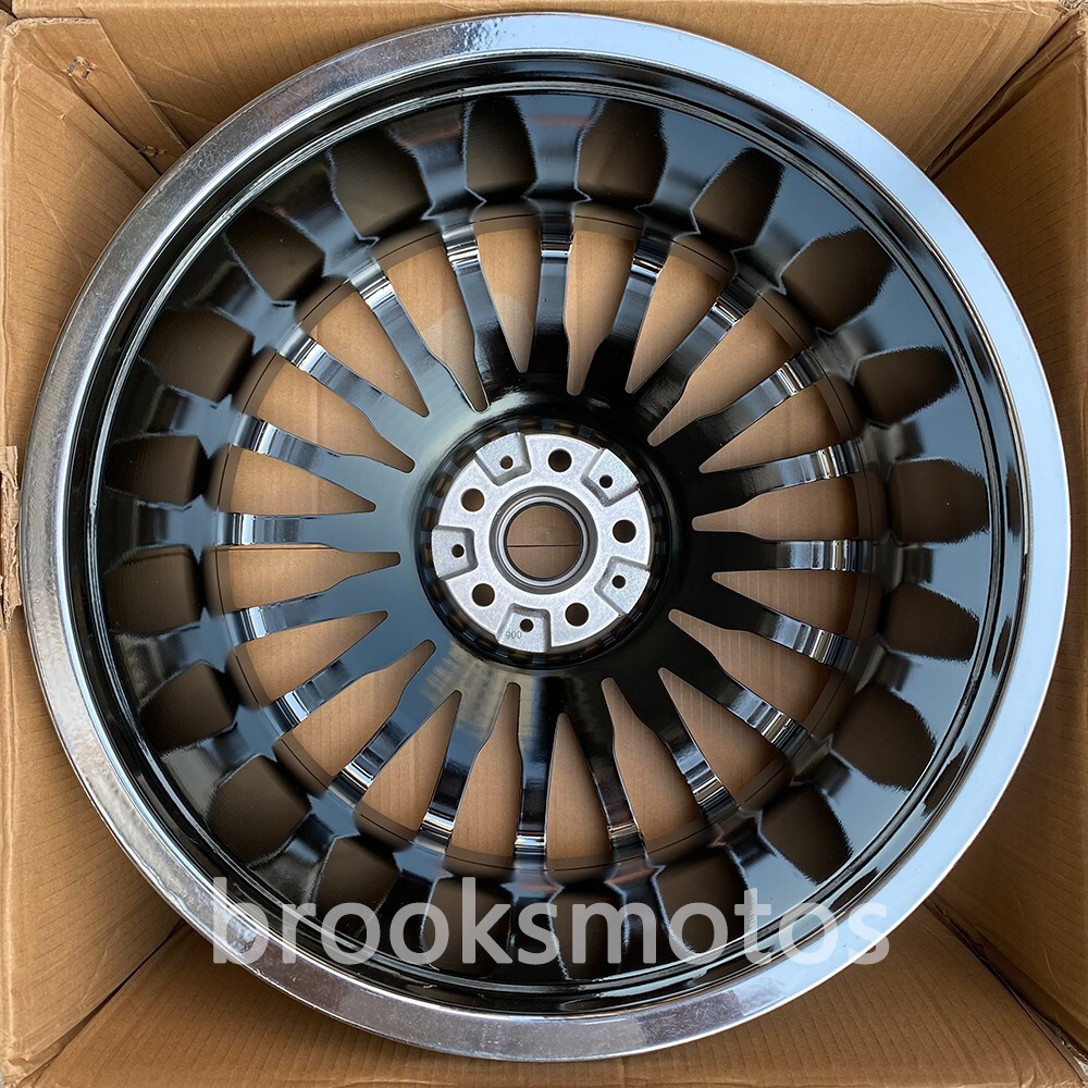 2008-2014 BMW 7 Series 21" Black Chrome Wheels Rims FITS FOR 629 F01 02 ...