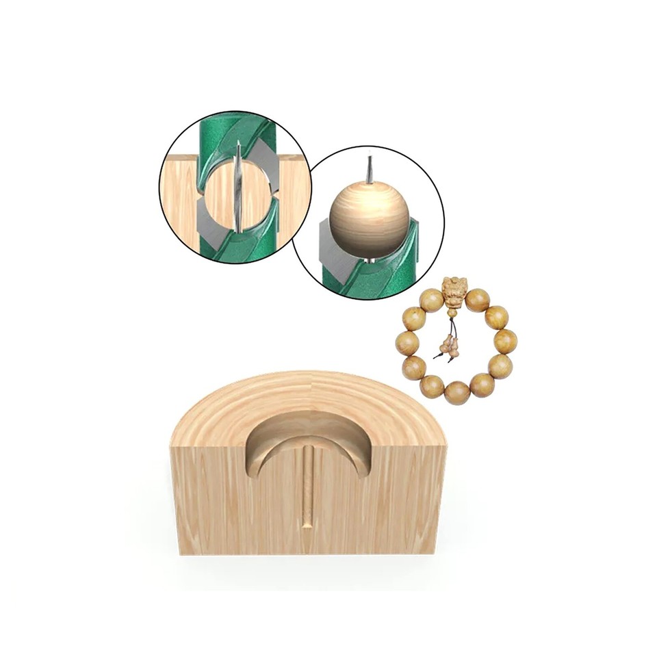 1* Shank Wooden Bead Making Drill Bit Set Cutter Kit Milling Buddha ...