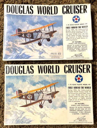Two 1/72 Williams Bros. Douglas World Class Biplane Model Kits - Sealed ...