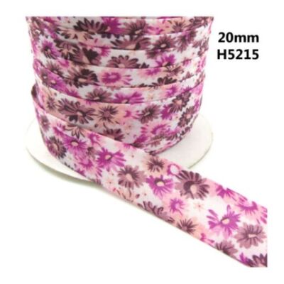 * 9 STYLES* 20mm BIAS BINDING PATTERNED COLOURS COTTON TAPE BUNTING HEM ...