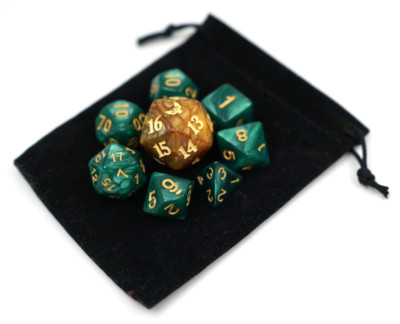Magic the Gathering Dice Set - Poly RPG DnD Dungeons Dragons W/ Pouch ...