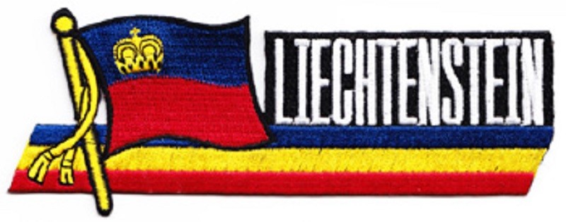 LIECHTENSTEIN FLAG EMBROIDERED CUT OUT PATCH 1.5 x 4.5" - NEW - FREE SHIPPING | eBay