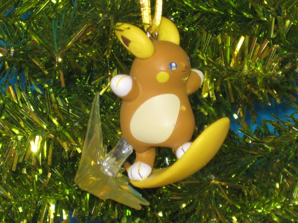 Pokemon Alolan Raichu Figure Christmas Ornament | eBay