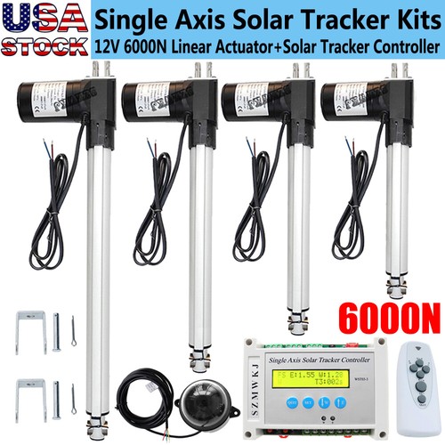 LCD Single Axis Solar Panel Tracking Tracker Controller W/ 6000N Linear Actuator | eBay