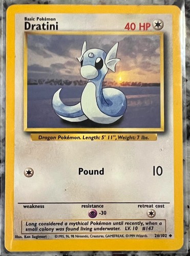 HTF Pokemon TCG Dratini 026/102 Base Set (Shadowless) Card | eBay