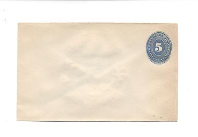 Mexico 5c Postal Stationery Envelope 1880's New unused Near mint ...