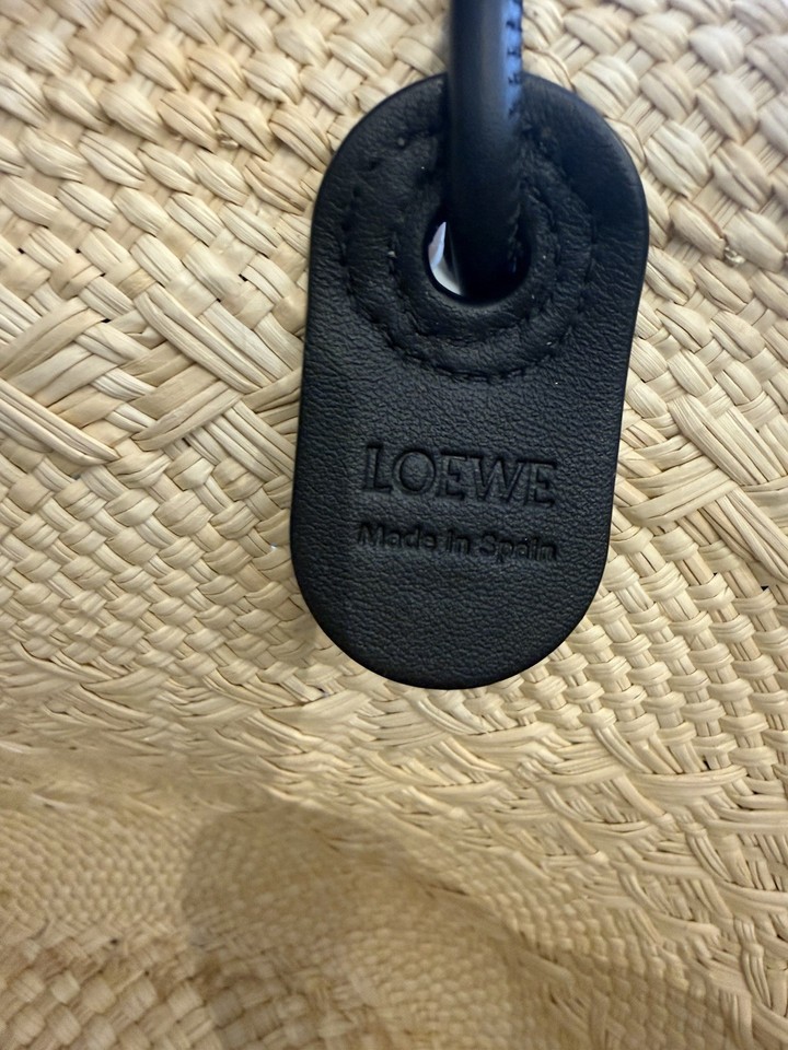 Large Authentic Loewe Shell Basket Bag Hand Tote Bag Anagram Logo | eBay