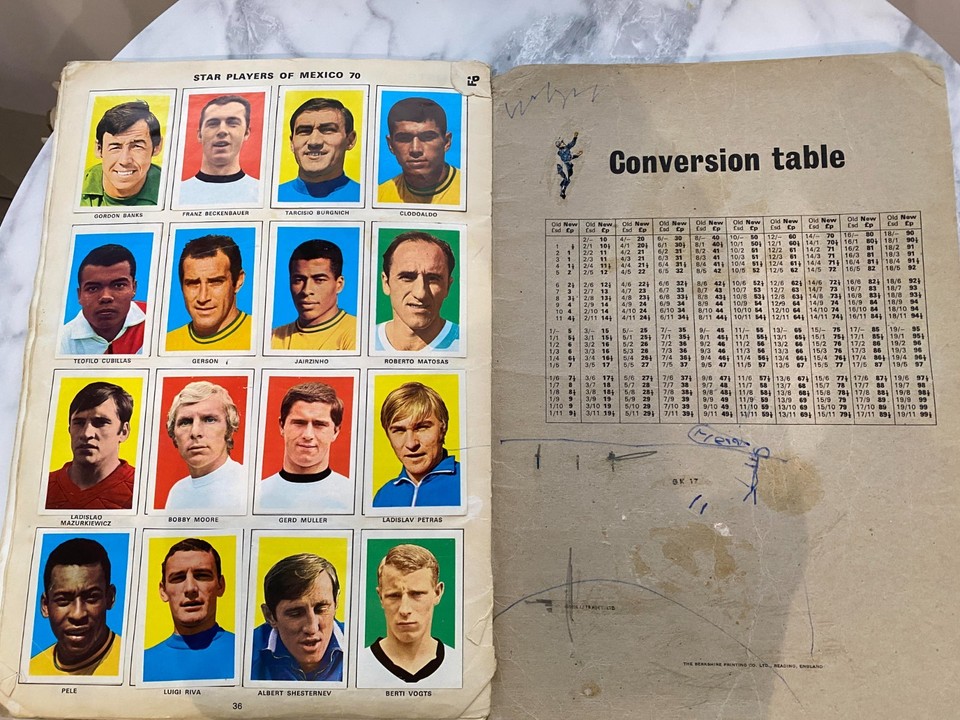 FKS SOCCER STARS GALA COLLECTION - Football sticker Album 1970-71 - 3 ...