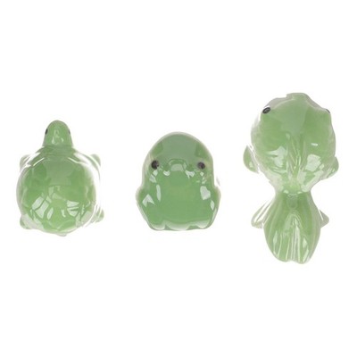 3 Pcs Ceramic Aquarium Decor Floating Decoration Fish Tank Statue ...