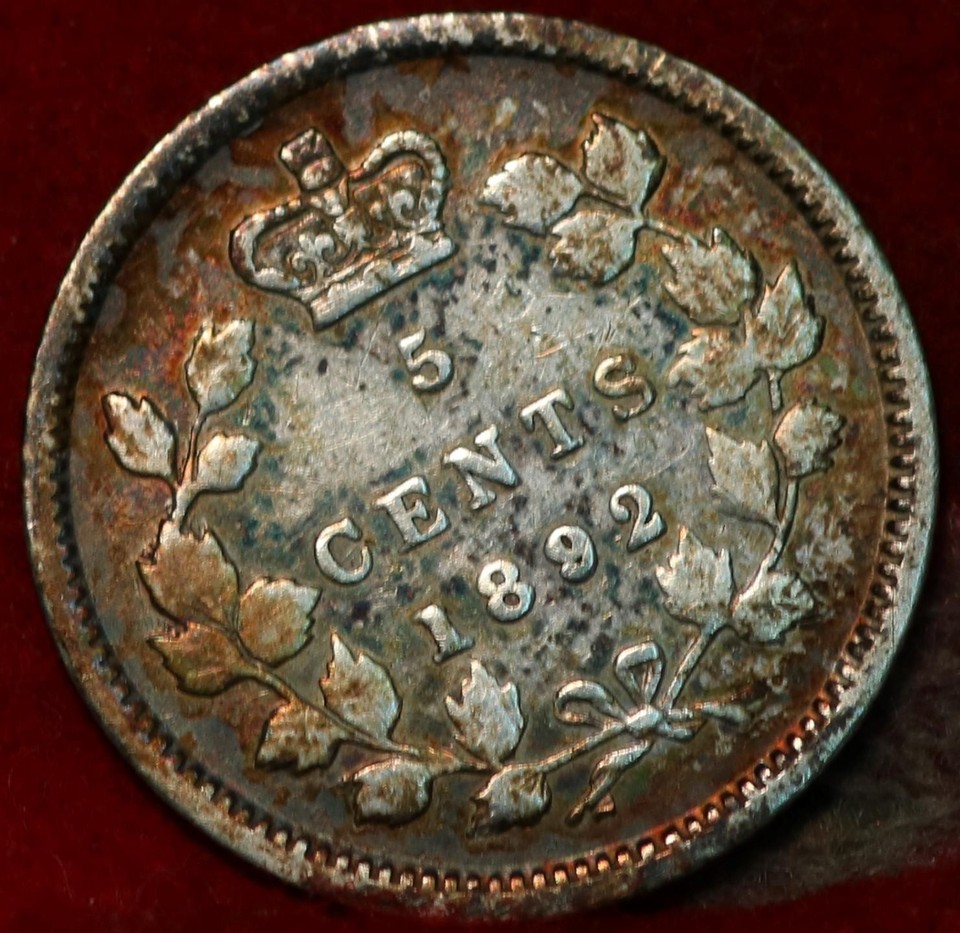 1892 Canada 5 Cents Silver Foreign Coin | eBay