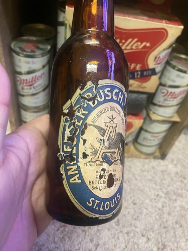 Anheuser Busch Brewing Export Beer Bottle St Louis Mo Budweiser ...