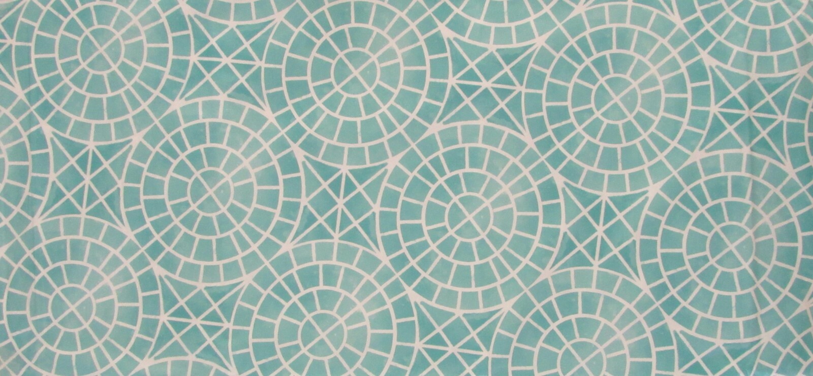 Mosaic Water Ringlets Pattern Vinyl Flannel Back Tablecloth - Var Sizes ...