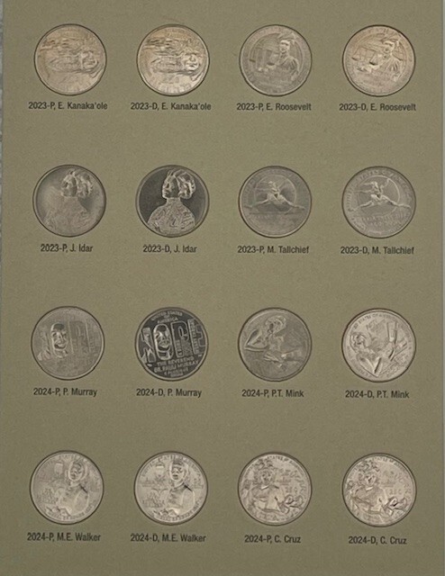 2021 2022 - 2025 PD WCD & American Women 40 Quarter Uncirc Complete Set ...