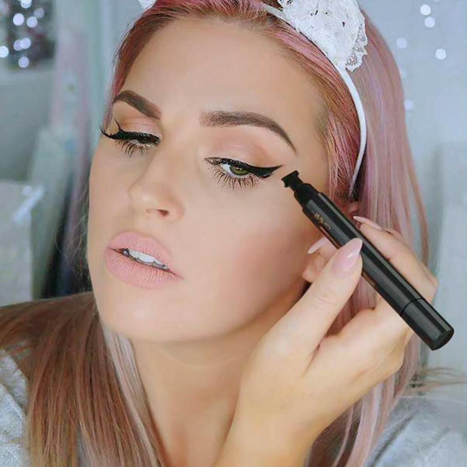 Winged Liquid Eyeliner Stamp Long Lasting Waterproof Smudgeproof Eye ...