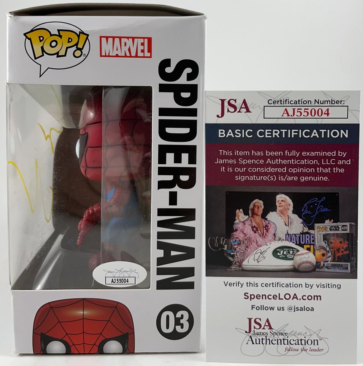 Sam Raimi Signed Marvel Spider-Man Funko POP #03 Autograph JSA COA | eBay