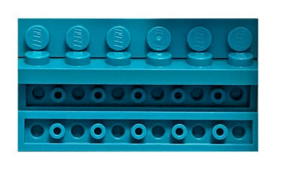 LEGO 5 New Dark Turquoise Blue Plates 1 x 6 Stud Building Part 3666 ...