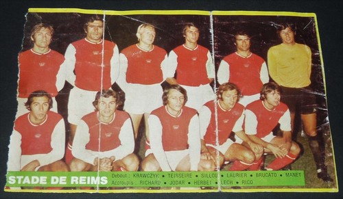 VACHE QUI RIT FOOTBALL 1971-1972 STADE REIMS AUGUSTE-DELAUNE LECH ...