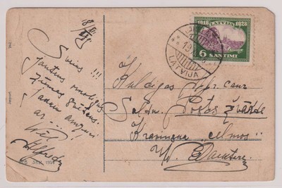 D7664: Lettland #158 Auf 1928 Weihnachten Postkarte | eBay.de