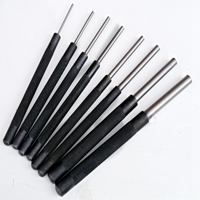 8pc Engineers Parallel Pin Punch Set 2mm - 10mm Workshop Tools Garage ...