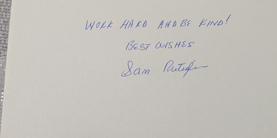 Sam Rutigliano Autograph Signed Greeting card | eBay