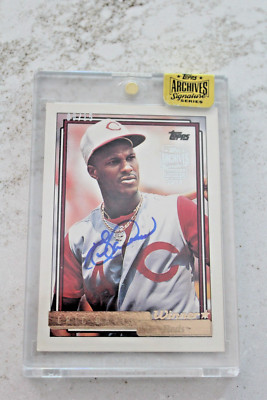 2015 Topps Archives 1992 GOLD ERIC DAVIS Signature Series Auto 08/15 ...