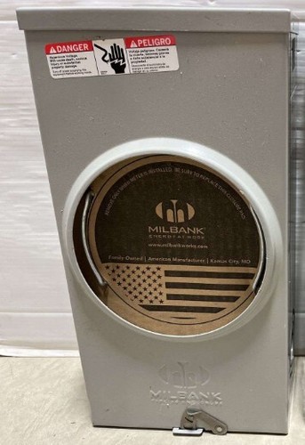 Milbank 200 Amp 4 Terminal Ringless single phase Meter box. U7021-RL-TG ...