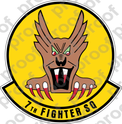 STICKER USAF 7TH FIGHTER SQUADRON | eBay