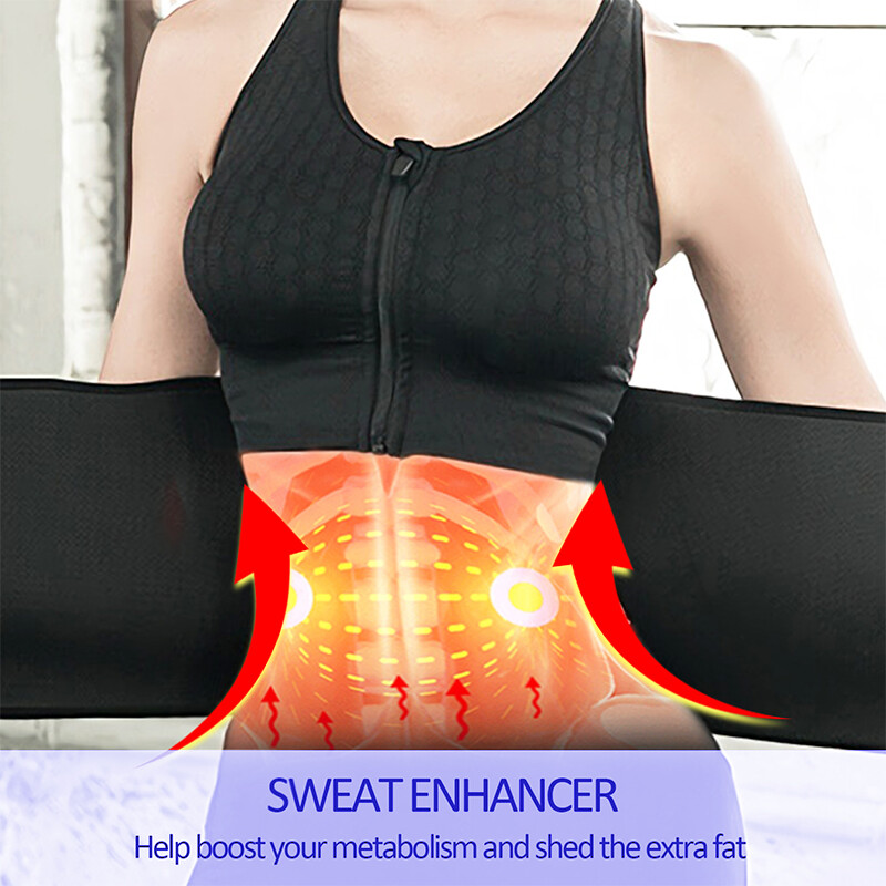 Waist Trimmer Belt Sweating Wrap Tummy Stomach Weight Loss Fat Burner ...