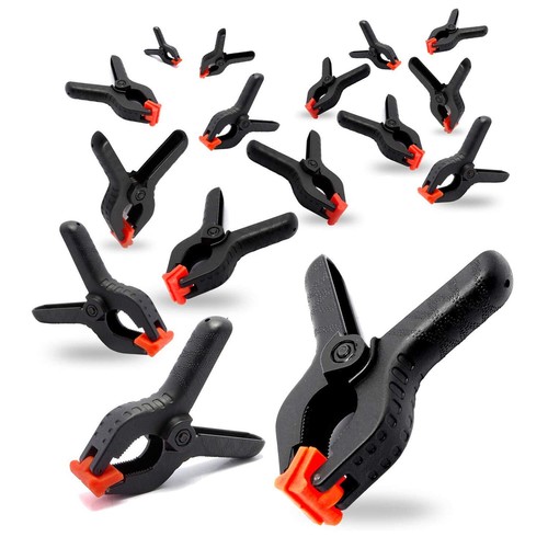Heavy Duty Clip Mini Plastic Spring Clamps Tips Tool Clip Jaw Opening ...