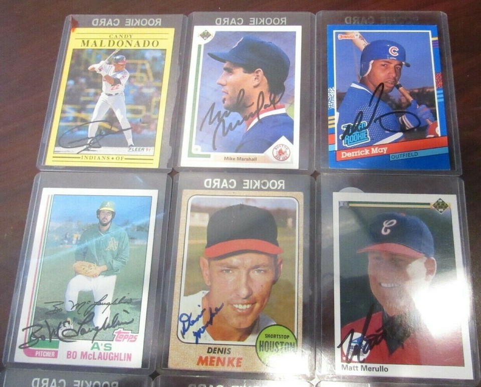 Lot of 9 different Signed Autographed Baseball Cards 1968-1991 - #29 | eBay